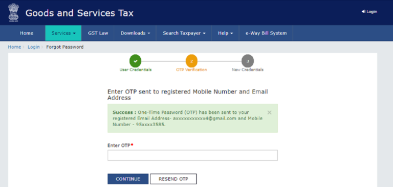 how to change GST user name and password - Solve Tax Problem